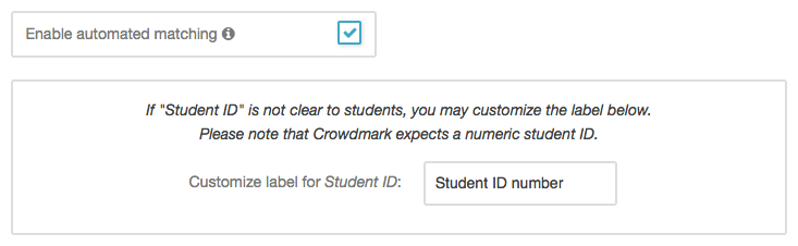 Using automated matching | Crowdmark