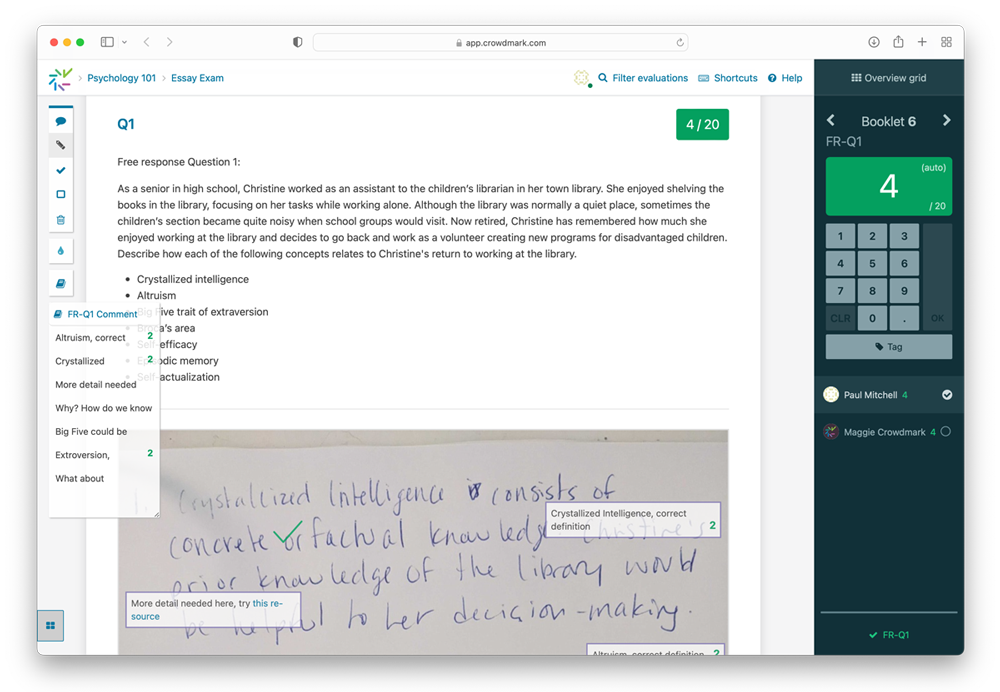 Online Grading Software for Instructors | Crowdmark